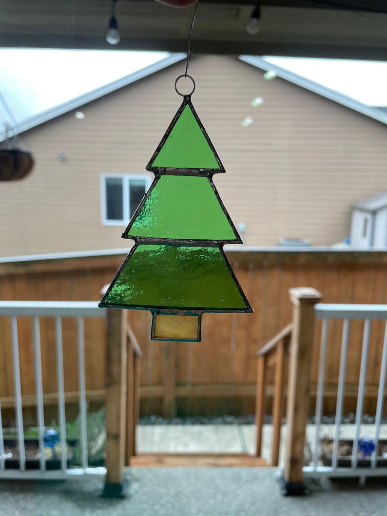 Christmas Tree Stained Glass - Etsy