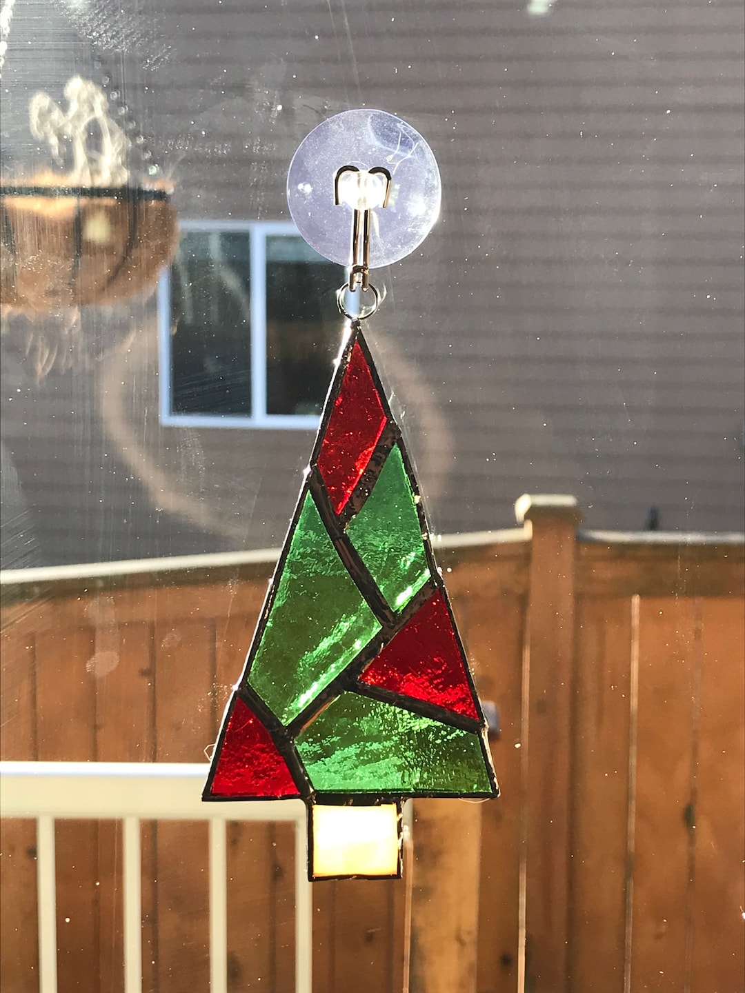 Mosaic Christmas Tree Stained Glass - Etsy