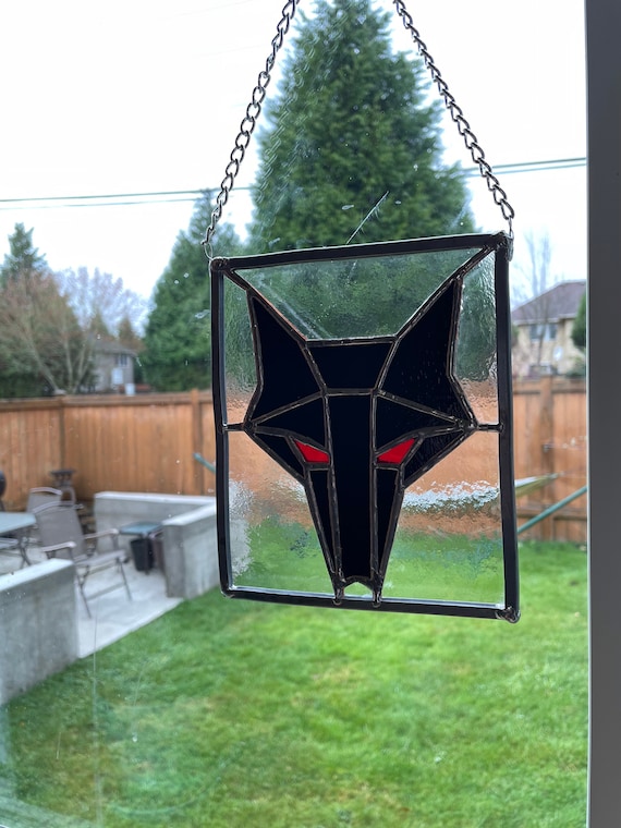 Howler Wolf Stained Glass | Etsy