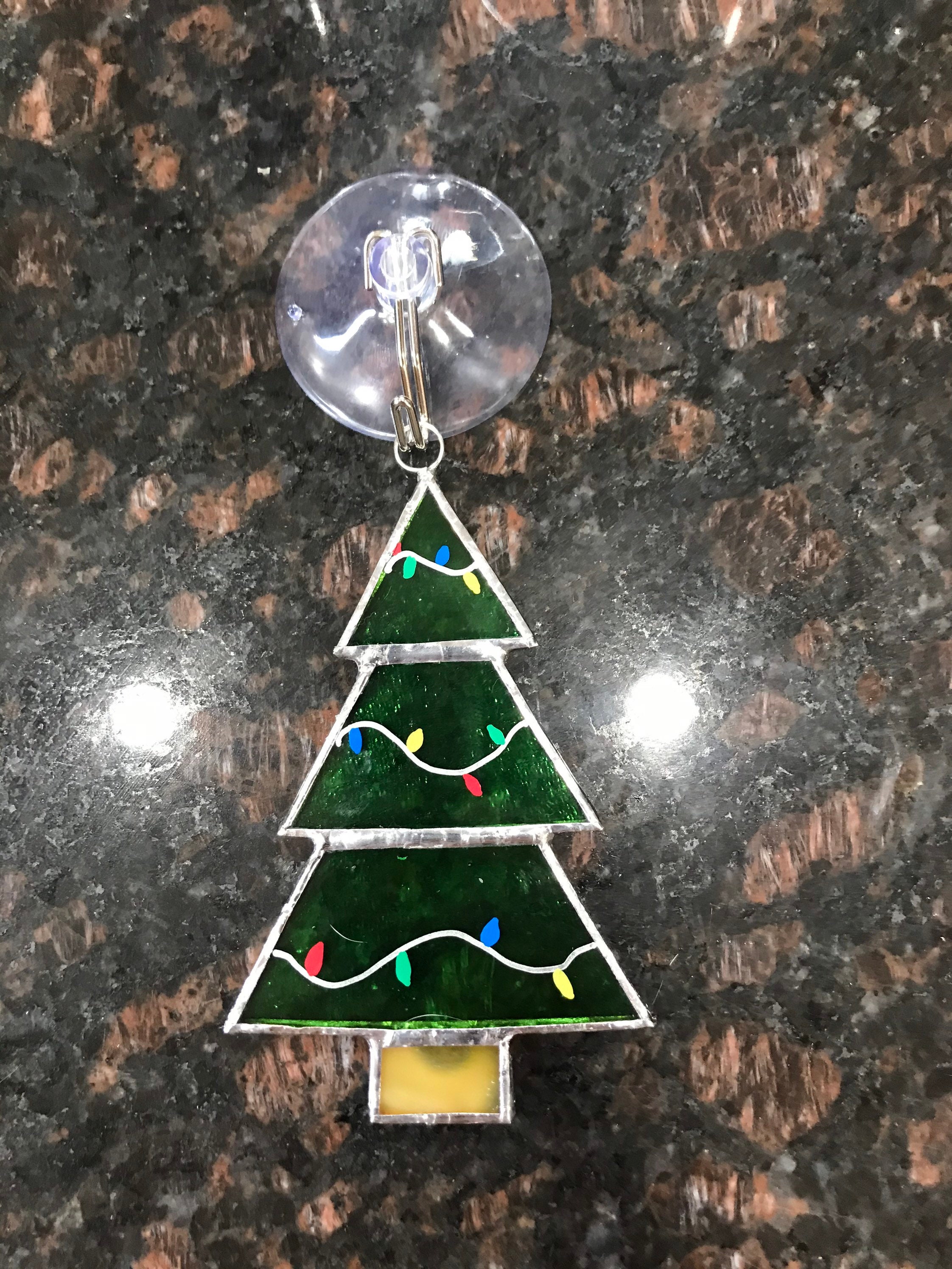 Christmas Tree Stained Glass - Etsy