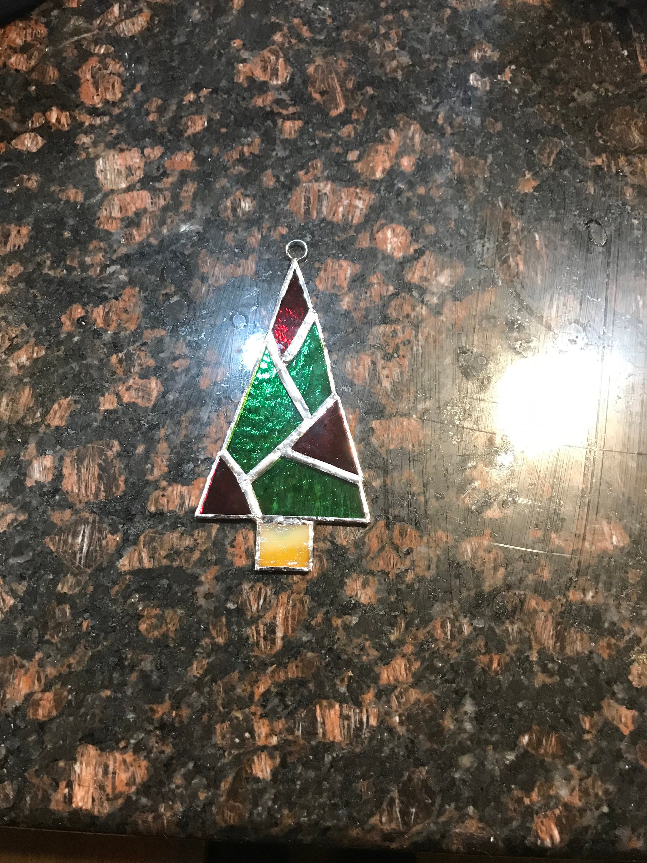 Mosaic Christmas Tree Stained Glass - Etsy