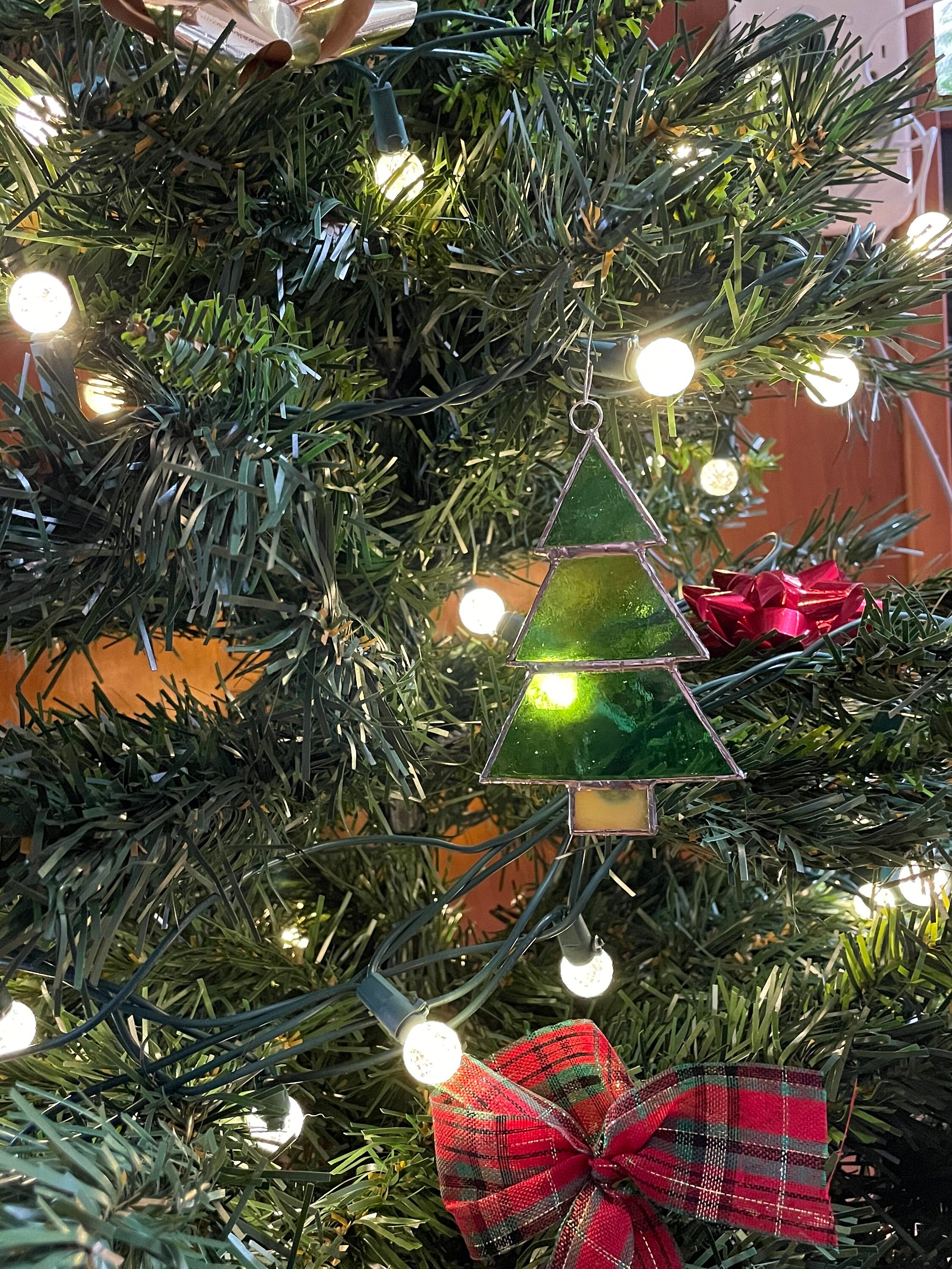Christmas Tree Stained Glass - Etsy