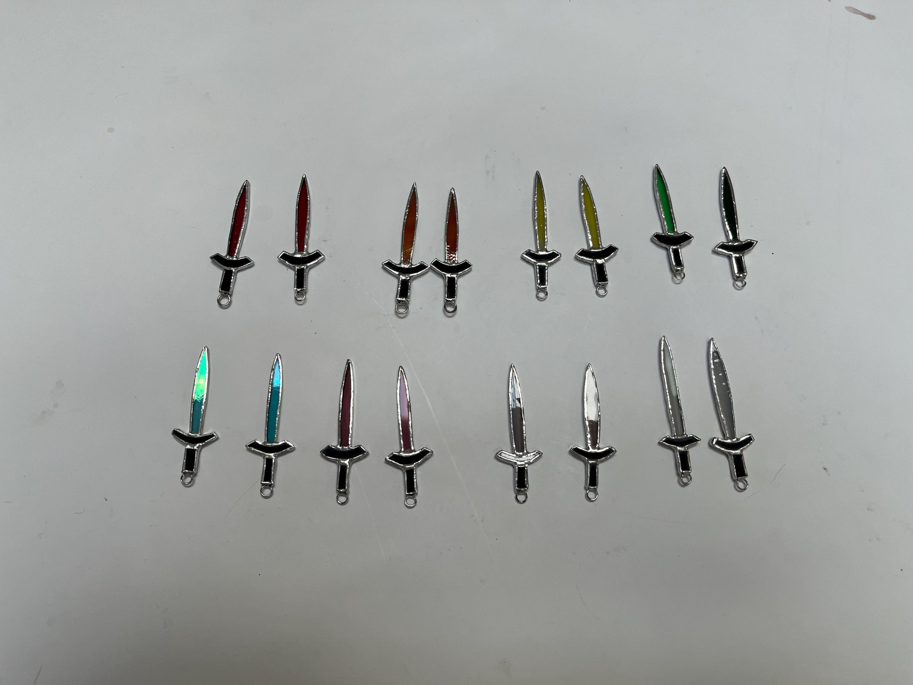 Stained Glass Mini Swords - Etsy