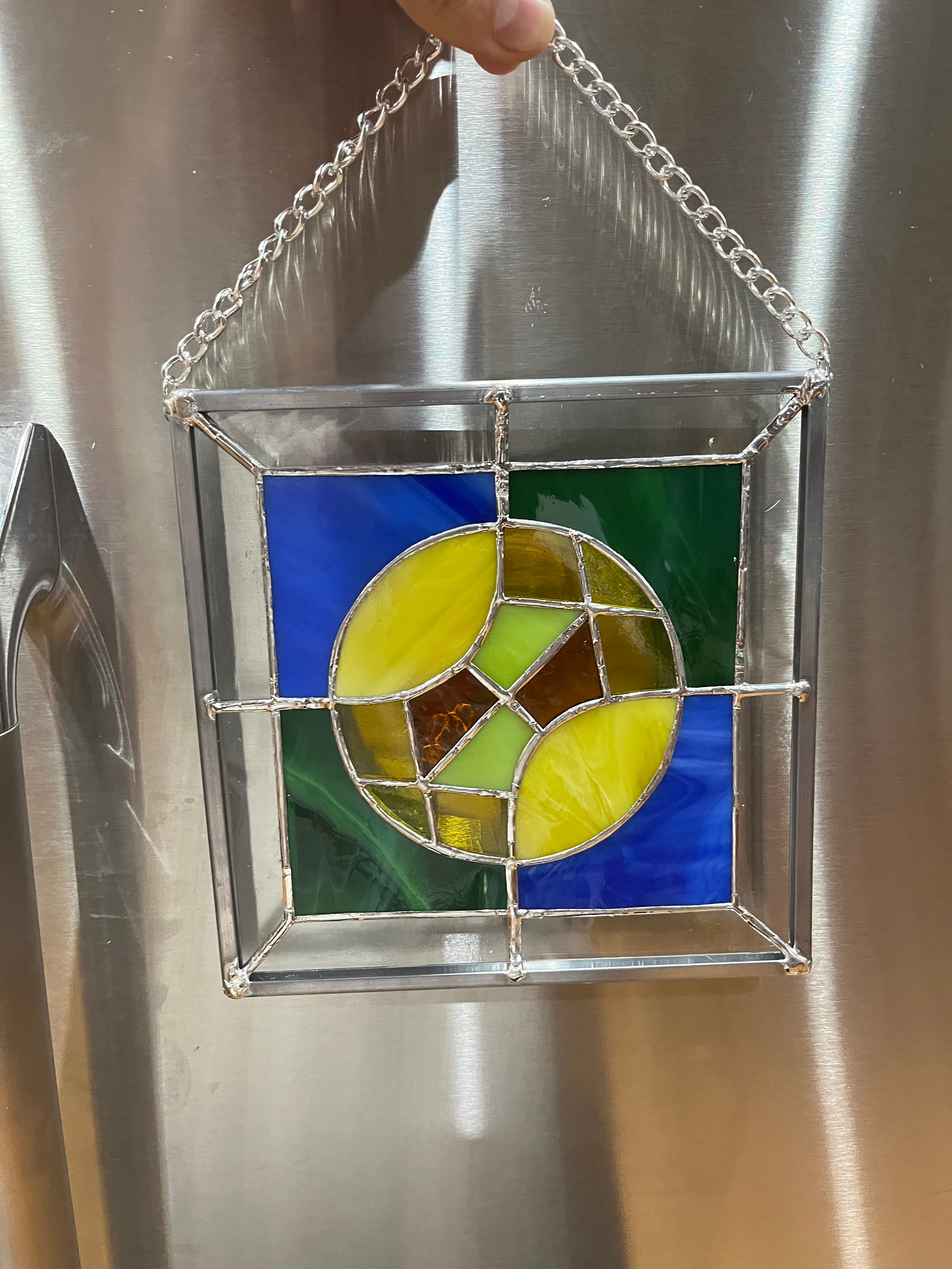 Mosaic or Simple Tennis Ball Stained Glass - Etsy