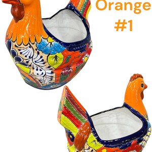 Extra Large Farm Chicken Gallina Talavera Ceramic Planter Indoor ...