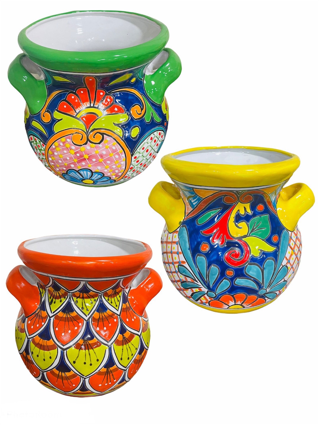 Morelia Chica Ceramic Talavera Planter Mexican Pottery Indoor Outdoor ...