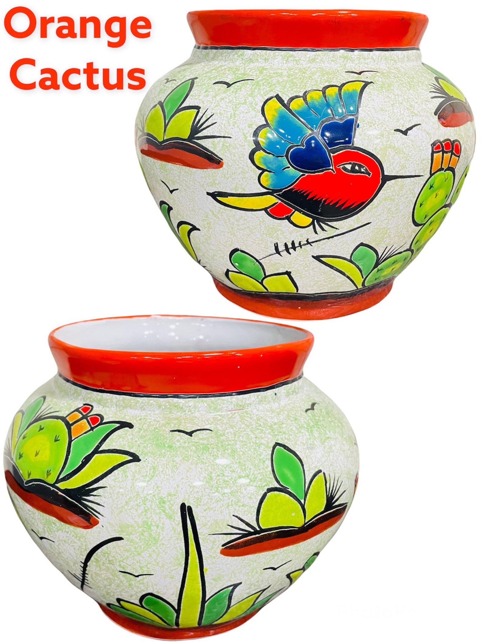 Tinaja Talavera Planter Indoor Outdoor Flower Pot Mexican | Etsy