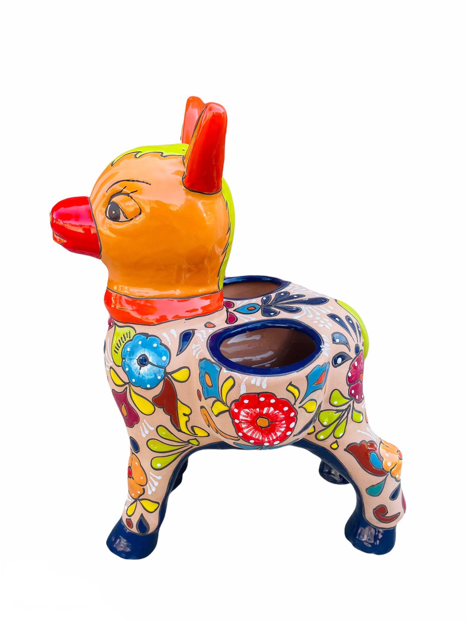 Large Burro Donkey Double Planter | Etsy