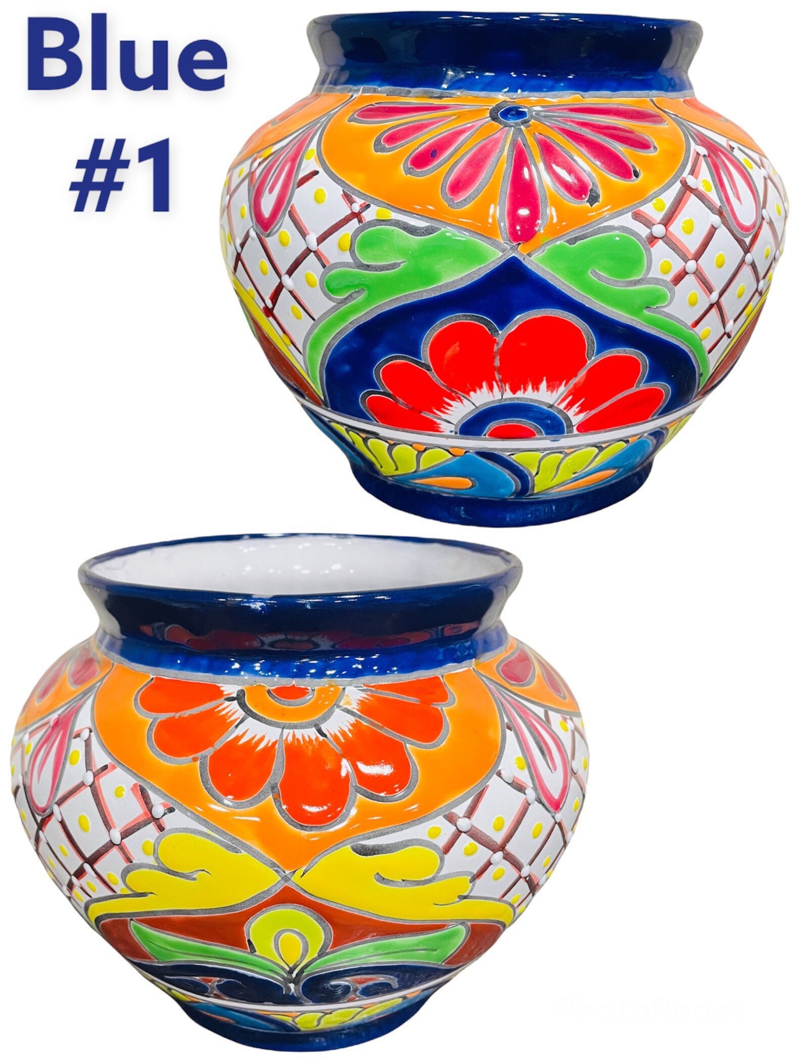 Tinaja Talavera Planter Indoor Outdoor Flower Pot Mexican | Etsy