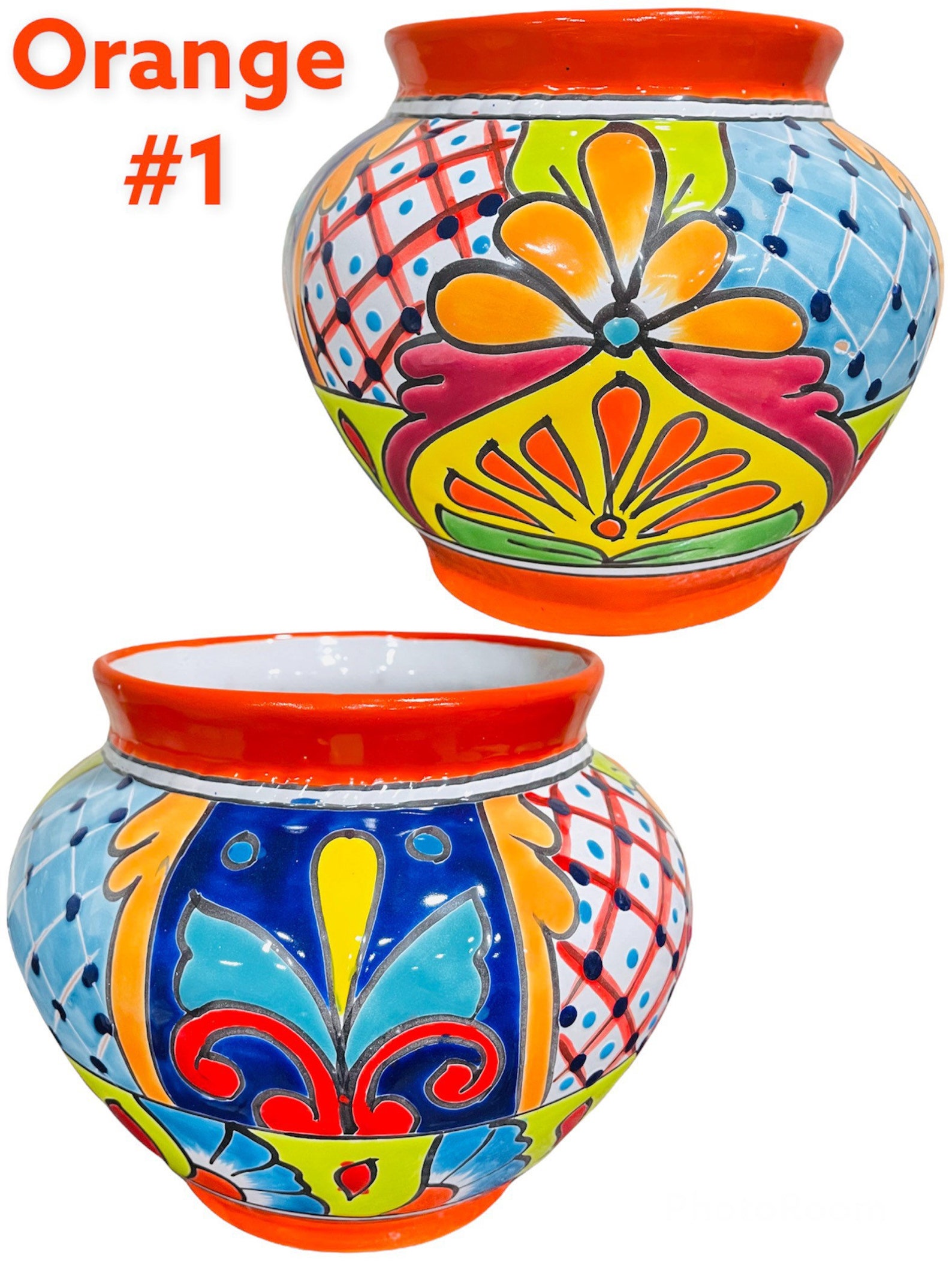 Tinaja Talavera Planter Indoor Outdoor Flower Pot Mexican | Etsy