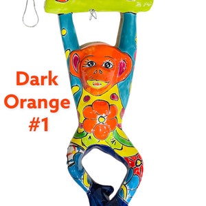 Hanging Monkey Talavera Wall Decor Mexican Art - Etsy