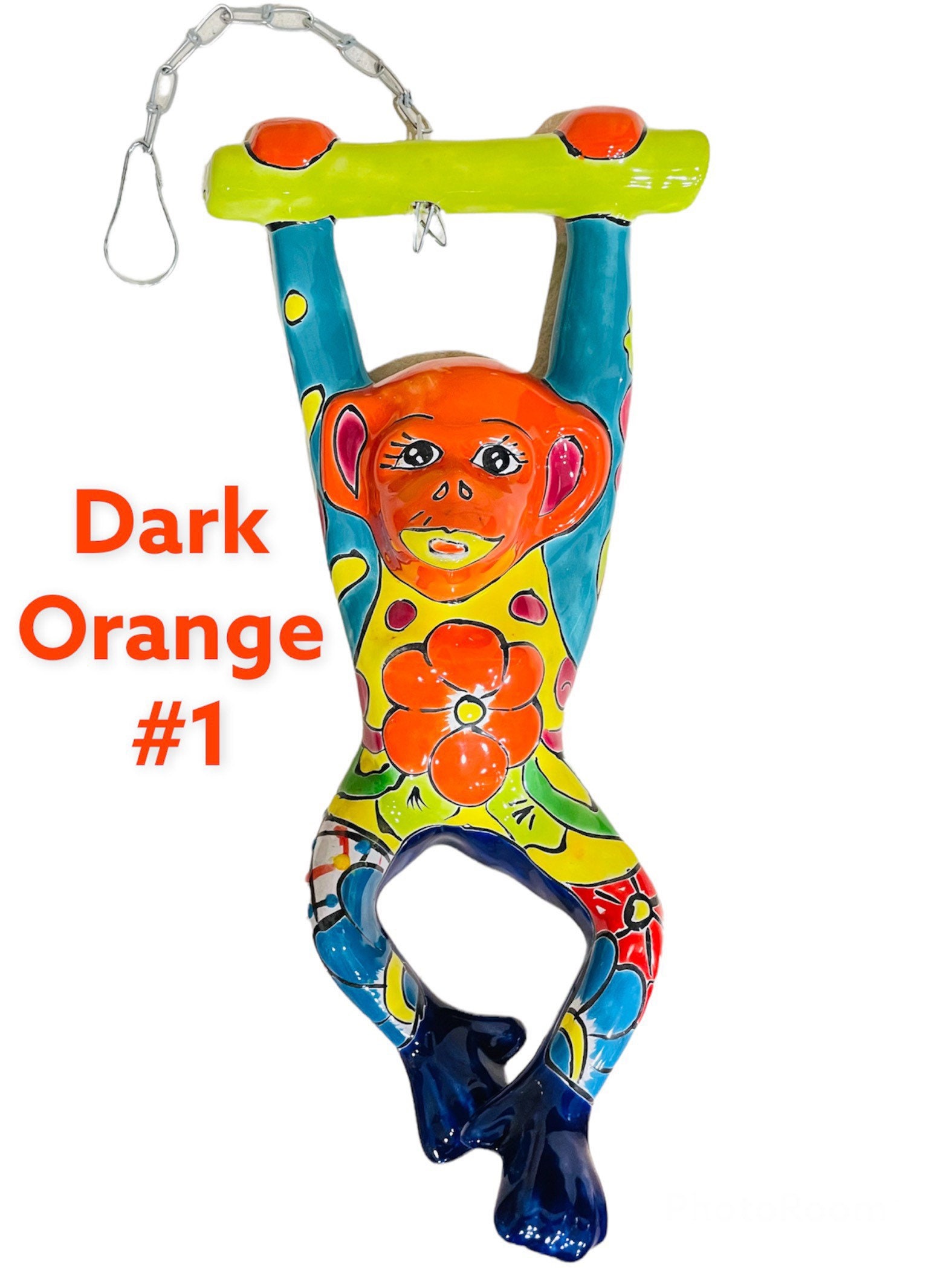 Hanging Monkey Talavera Wall Decor Mexican Art - Etsy