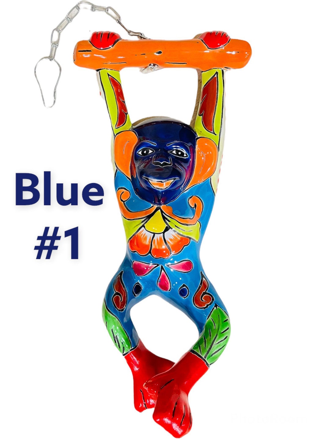 Hanging Monkey Talavera Wall Decor Mexican Art - Etsy