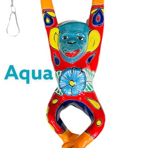 Hanging Monkey Talavera Wall Decor Mexican Art - Etsy
