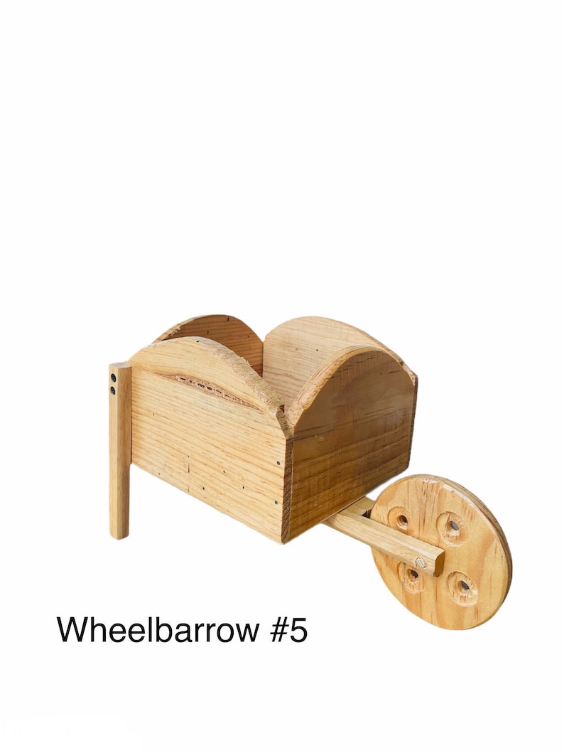 Handmade Wooden Wheelbarrow Decor - Etsy