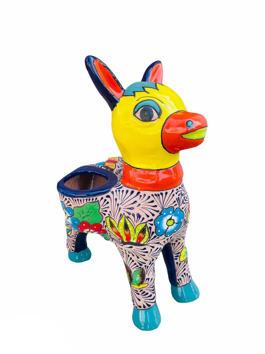 Rustic Burro Donkey Double Planter - Etsy