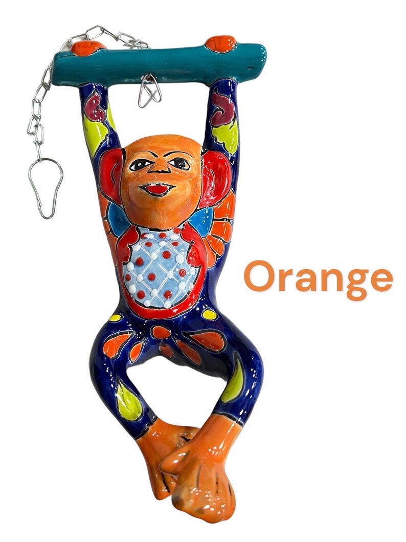 Hanging Monkey Talavera Wall Decor Mexican Art - Etsy