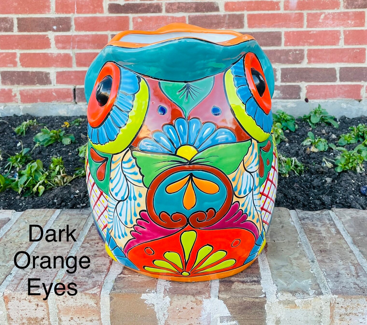 Owl Buho Talavera Ceramic Planter Indoor Outdoor Flower Plant | Etsy