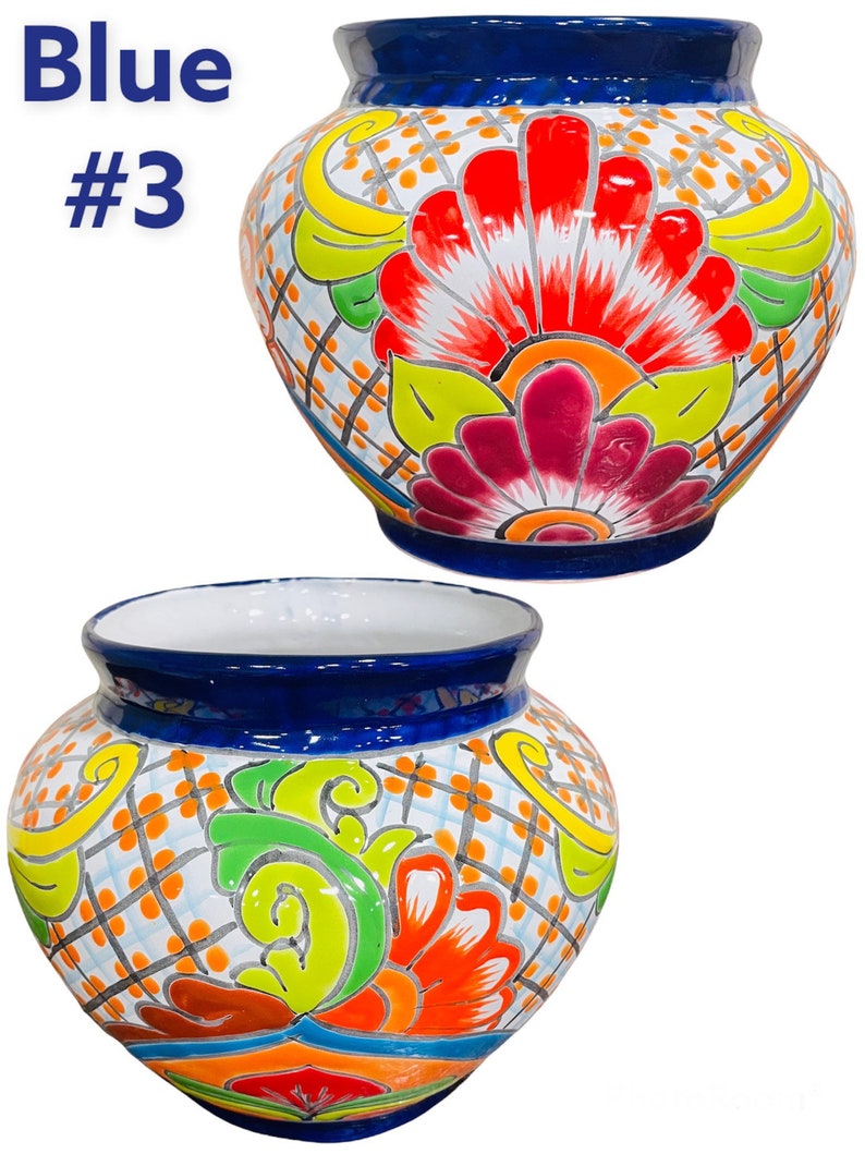 Tinaja Talavera Planter Indoor Outdoor Flower Pot Mexican | Etsy