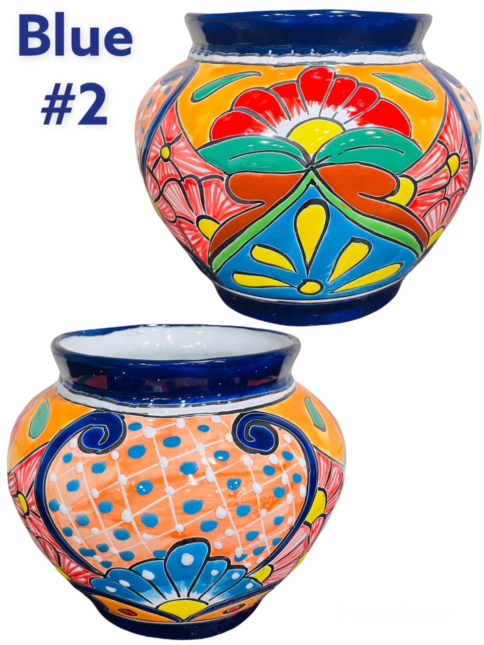 Tinaja Talavera Planter Indoor Outdoor Flower Pot Mexican | Etsy