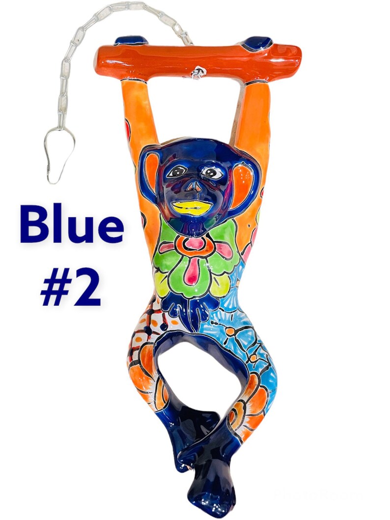 Hanging Monkey Talavera Wall Decor Mexican Art - Etsy