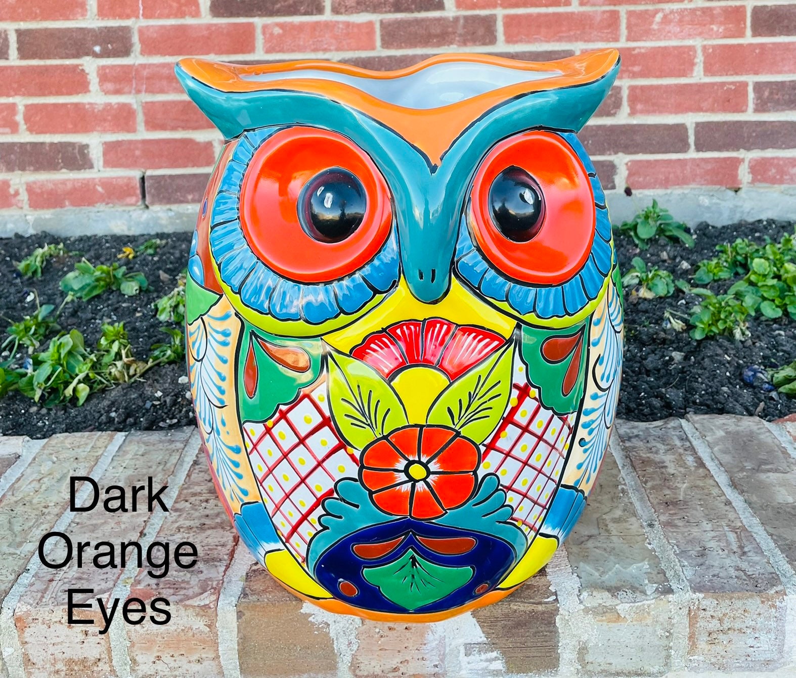 Owl Buho Talavera Ceramic Planter Indoor Outdoor Flower Plant | Etsy