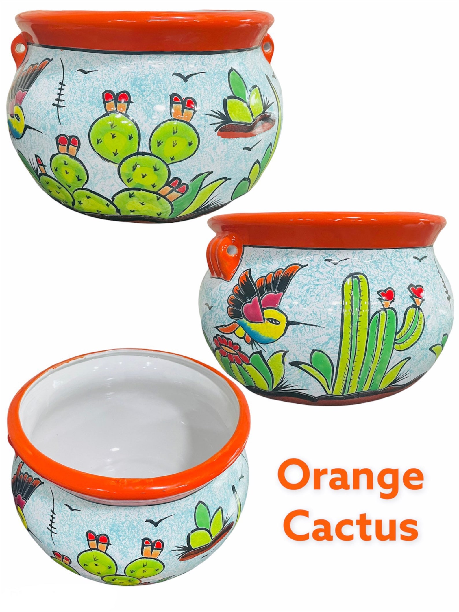 Talavera Michoacana Chata Planter Indoor Outdoor Mexican Pottery Flower ...