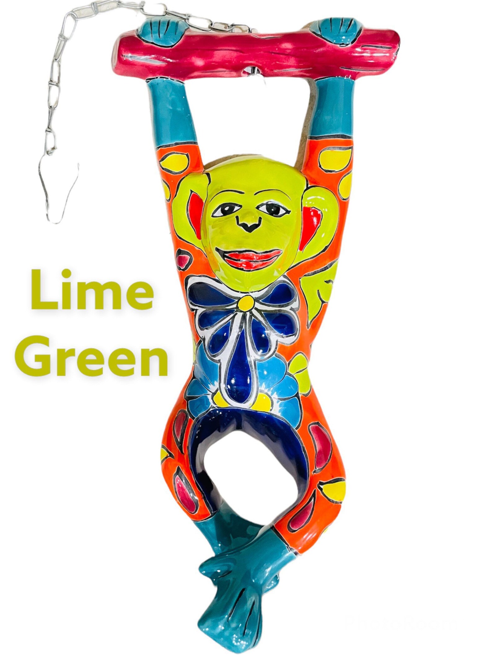 Hanging Monkey Talavera Wall Decor Mexican Art - Etsy