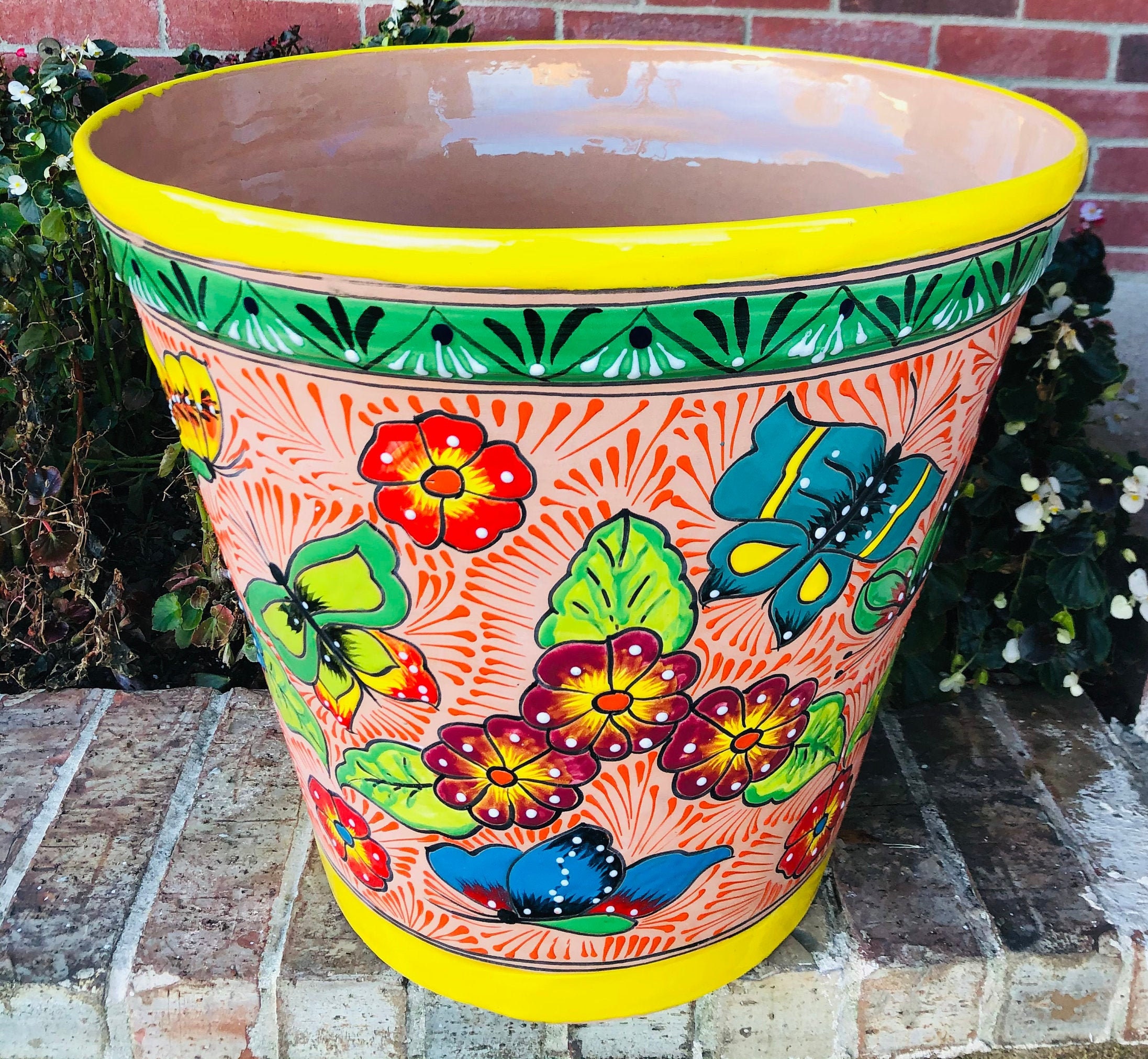 Rustic Butterfly and Flower Vaso Planter | Etsy