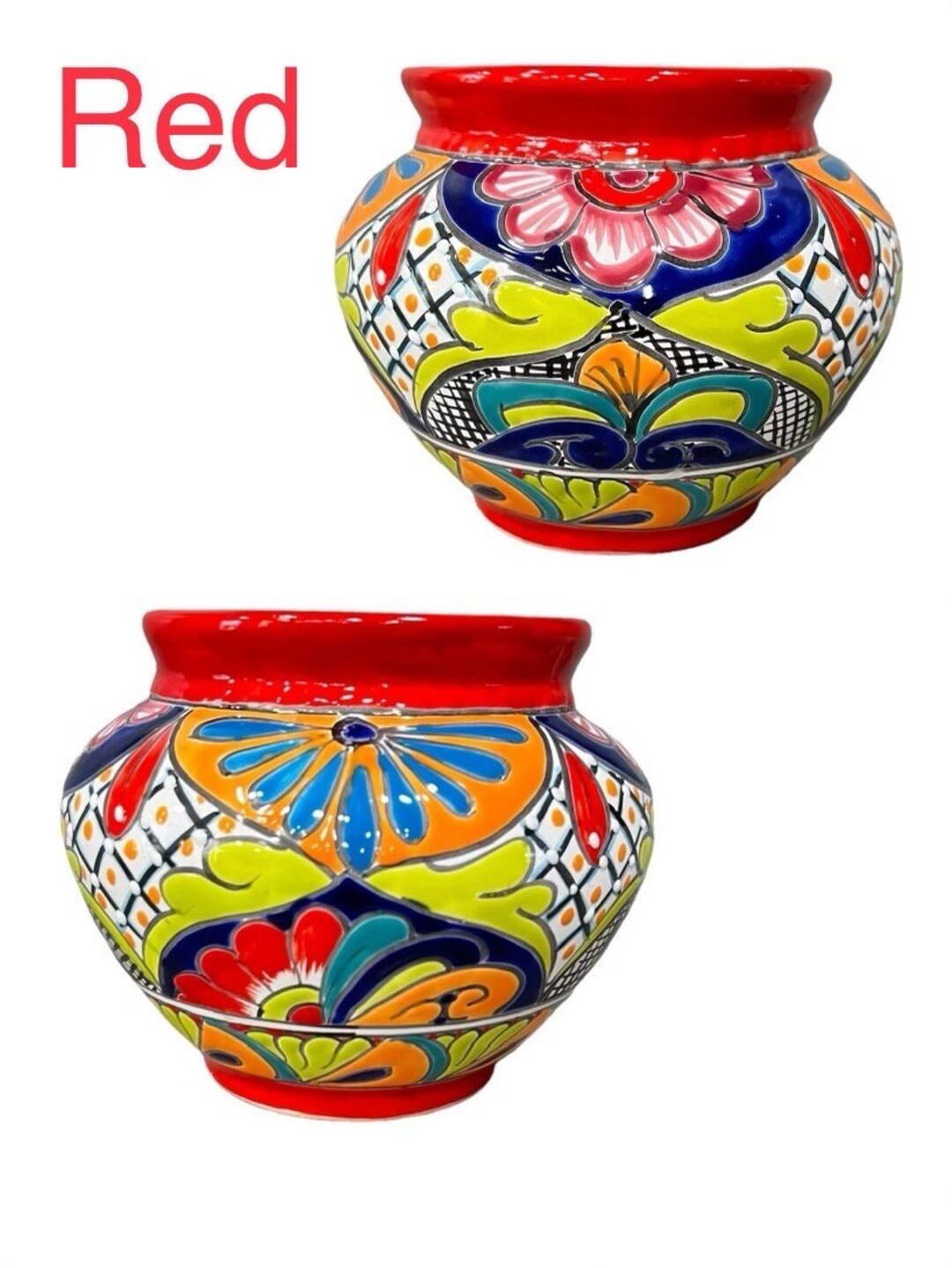 Tinaja Talavera Planter Indoor Outdoor Flower Pot Mexican Pottery - Etsy