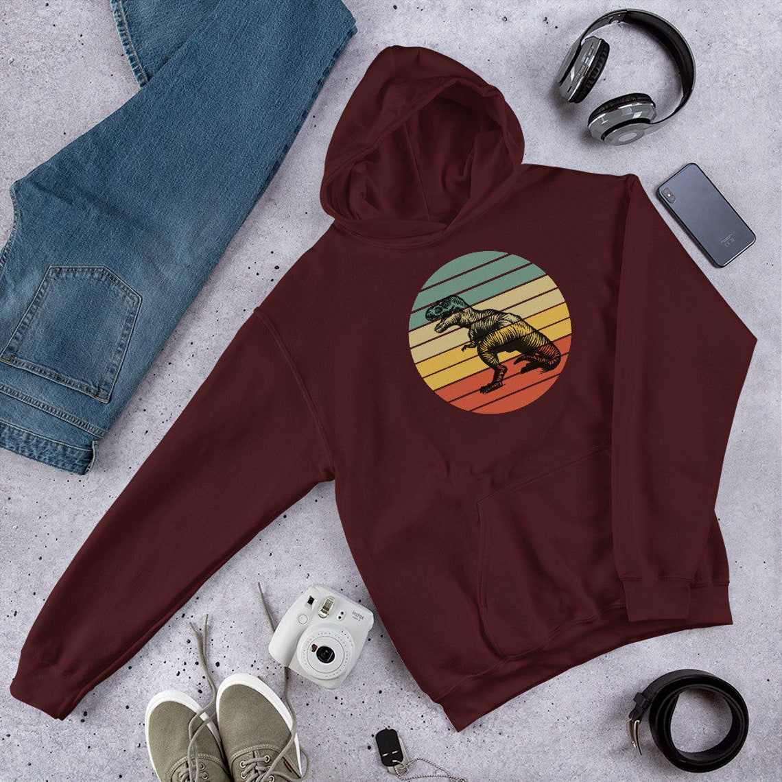 T-rex Hoodie Dinosaur Hoodie T-rex Sweater Dinosaur - Etsy