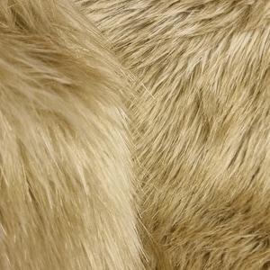Camel Luxury Faux Fur-beige Fake Fur-luxury Bear Fabric-long Fake Fur ...