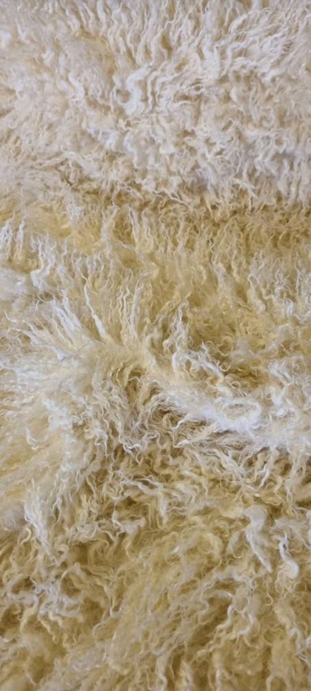 Cream Long Haired Mongolian Faux Fur Fabric-gnome Beard Gonk-cream Fake ...
