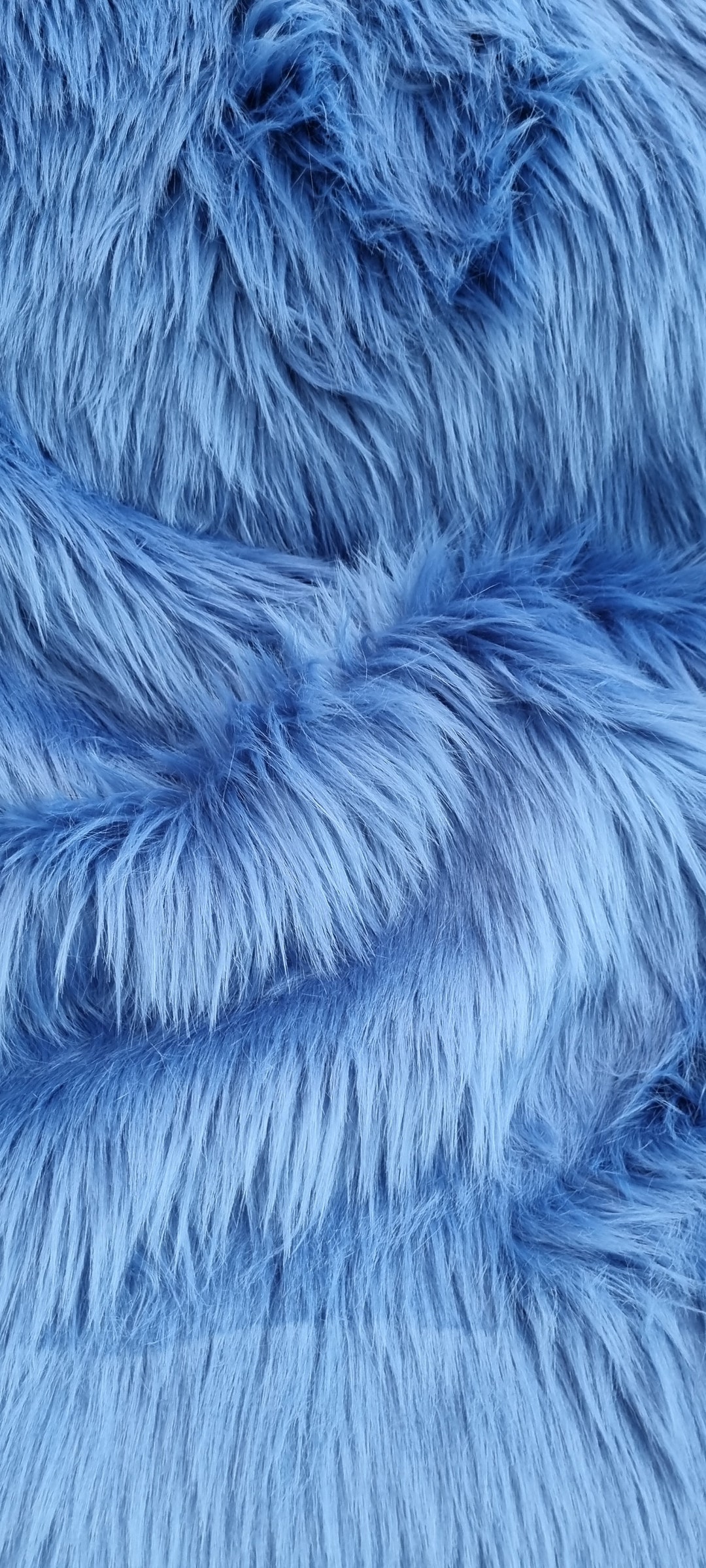 Long Pile Blue Luxury Faux Fur-gnome Beard-blue Fake Fur-bear Fabric ...