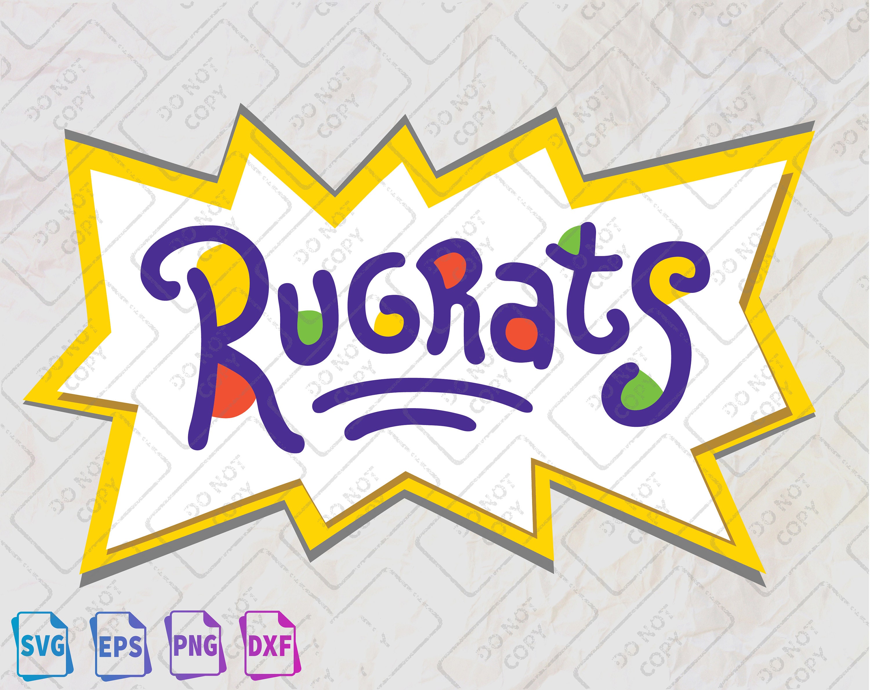 Rugrats Logo SVG Blank Rugrats Logo SVG rugrats silhouette | Etsy