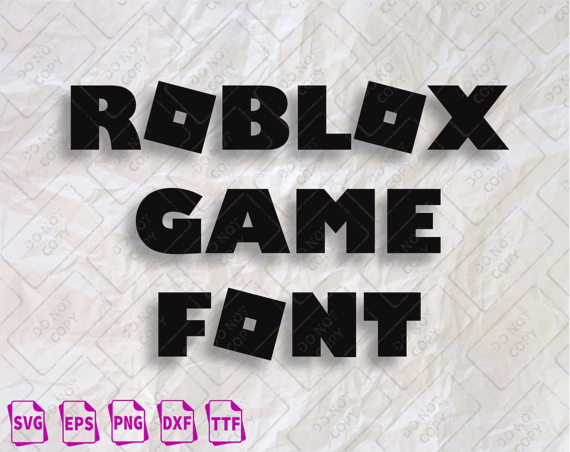 Roblox Game Font SVG Roblox ttf Roblox Alphabet Fuente de | Etsy