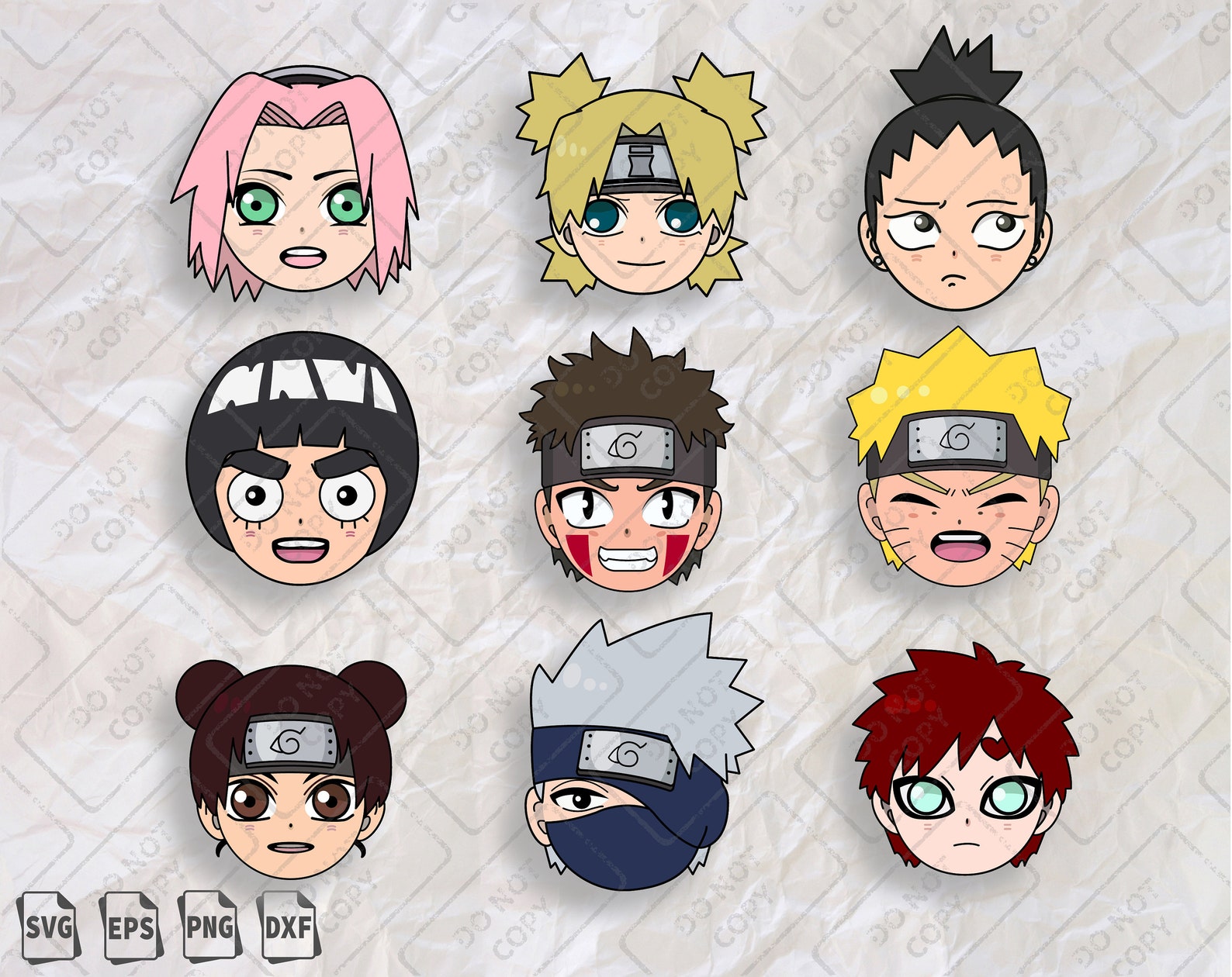 Naruto 9 SVG bundle Naruto cut file Naruto anime svg anime | Etsy