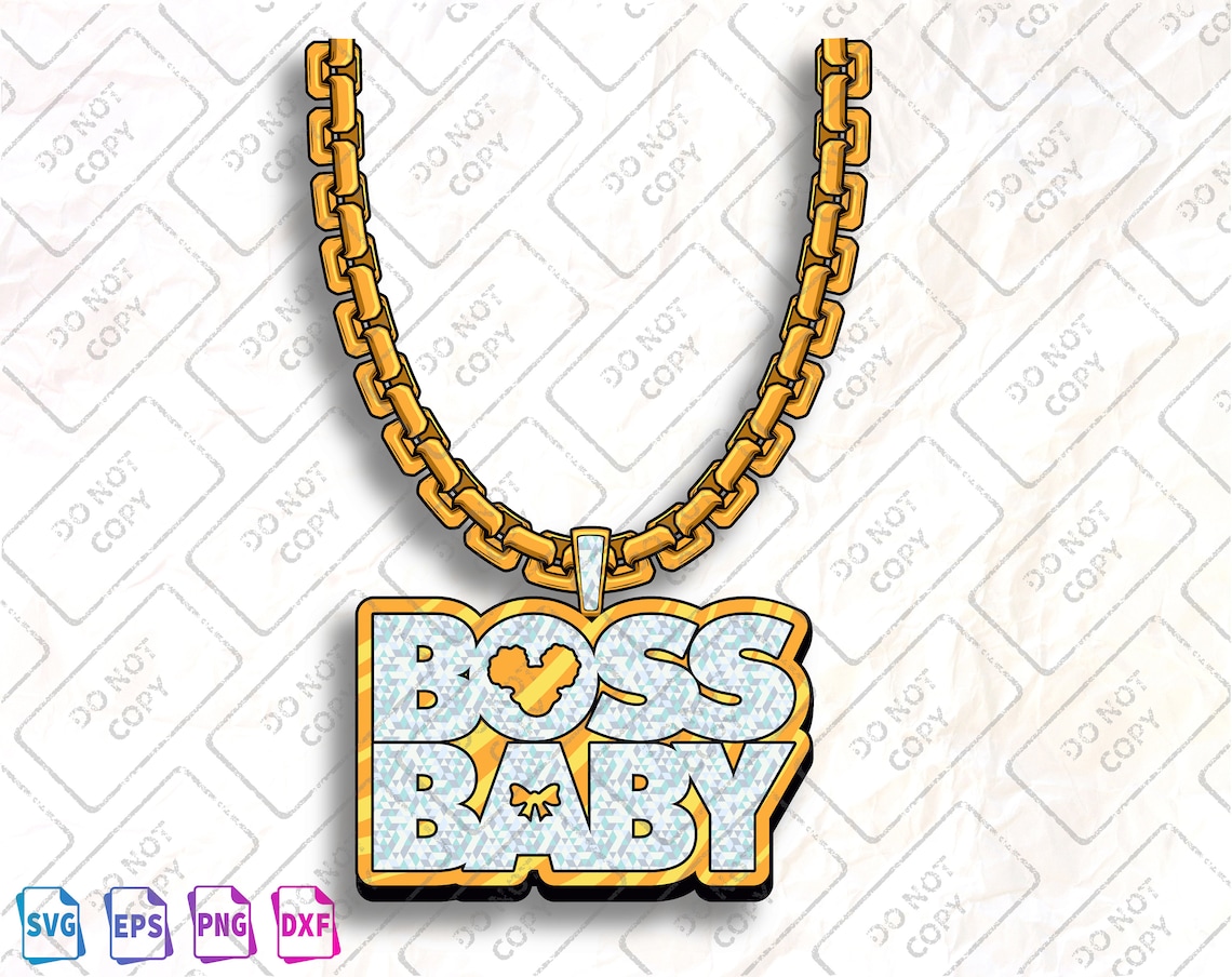 Boss Baby gold chain svg Afro girl Boss Baby svg boss baby | Etsy