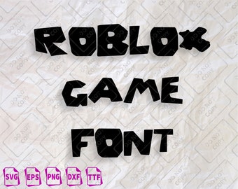 Roblox font | Etsy