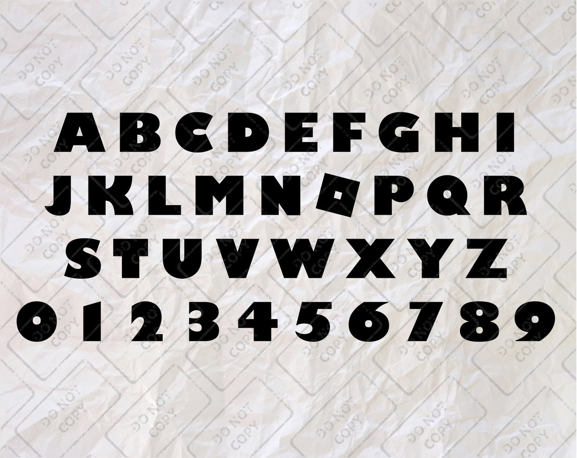 Roblox Game Font SVG Roblox ttf Roblox Alphabet Video game | Etsy