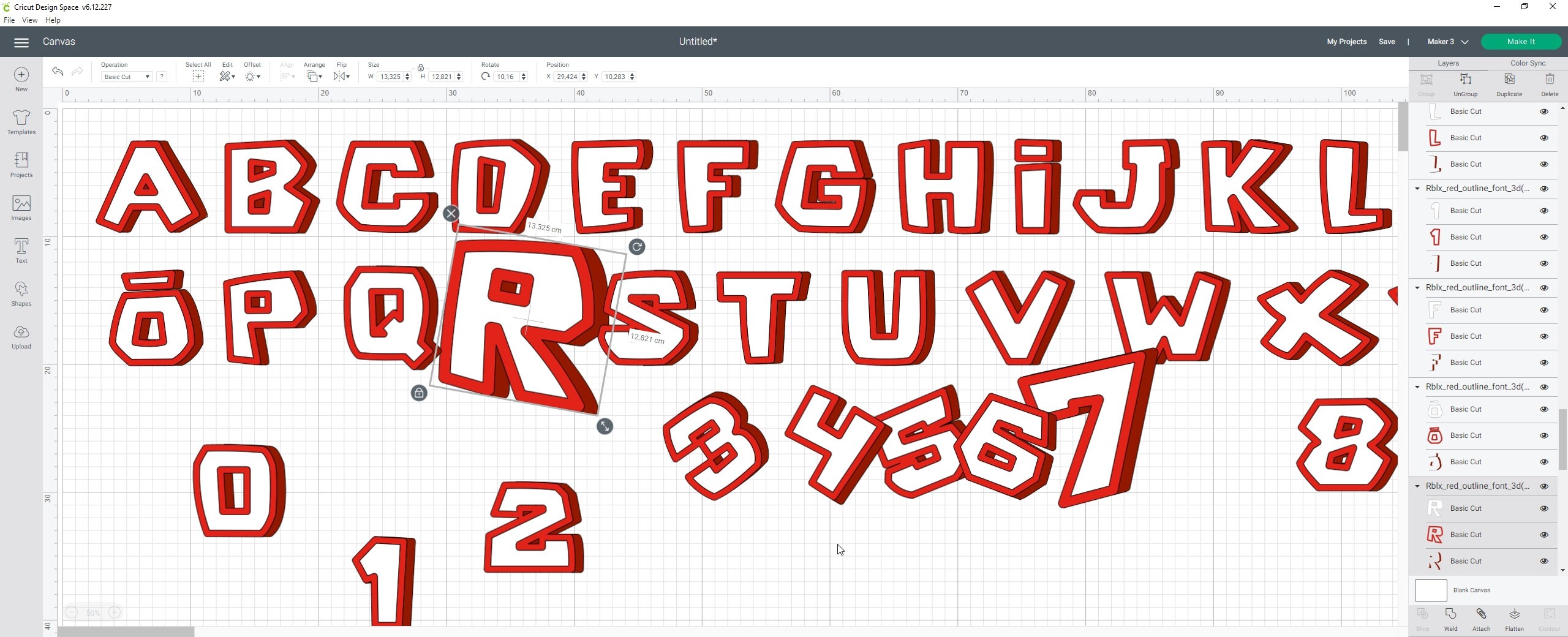 Roblox 3D Game Font SVG Roblox letters Roblox Alphabet | Etsy