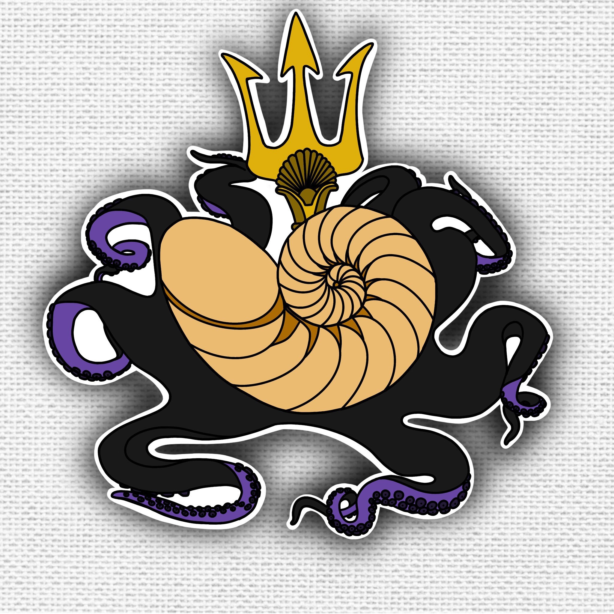 Ursula Disney Villain Sticker - Etsy