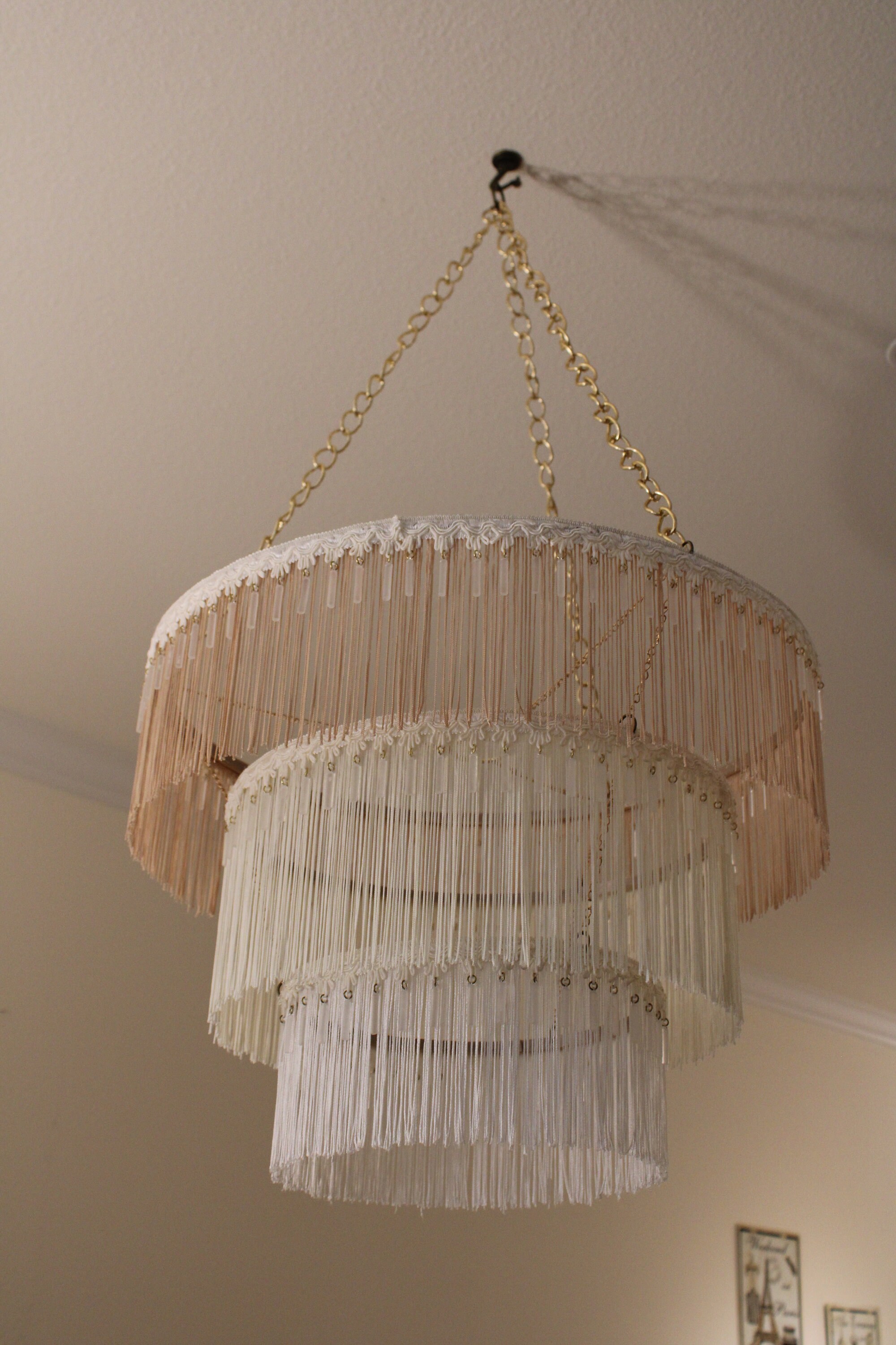Vintaged-inspired Boho Chandelier / Boho LIGHT / Fringe Chandelier ...