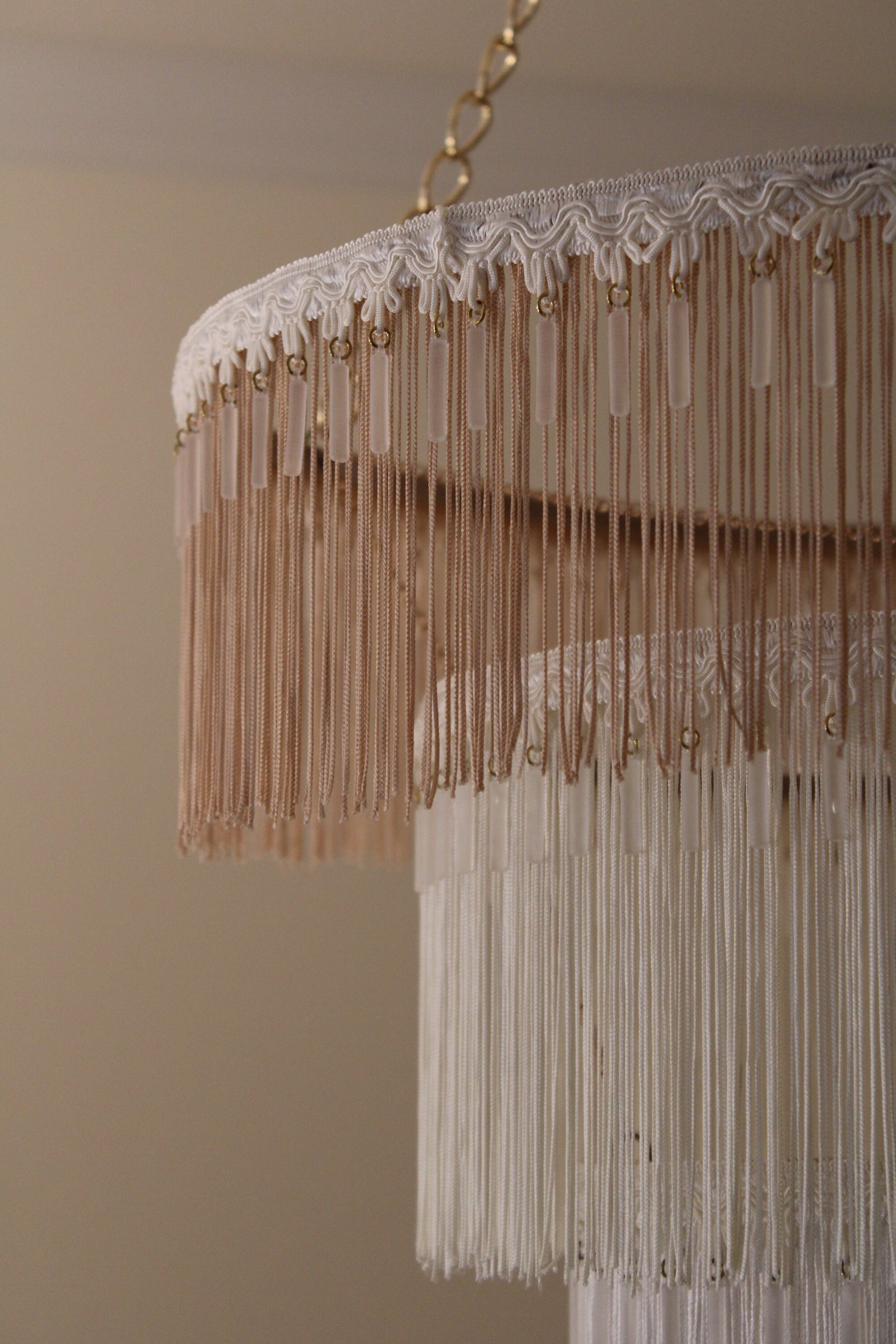 Vintaged-inspired Boho Chandelier / Boho LIGHT / Fringe Chandelier ...