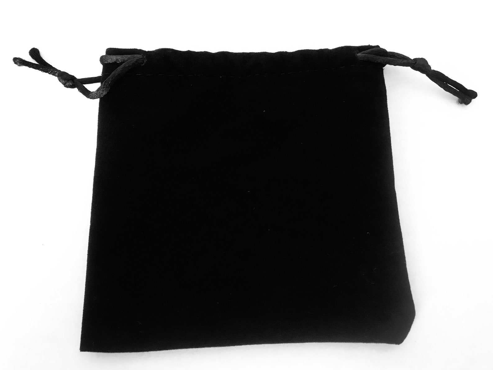 Black Velvet Drawstring Pouch Soft to the Touch 5w X 4 7/8h Velveteen ...