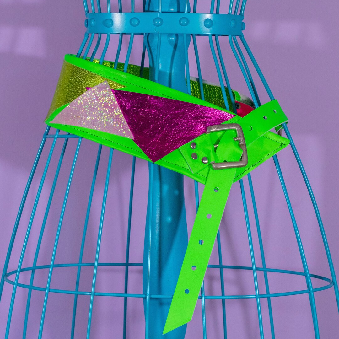 80s Memphis Design Statement Triangles Handmade One of a Kind - Etsy