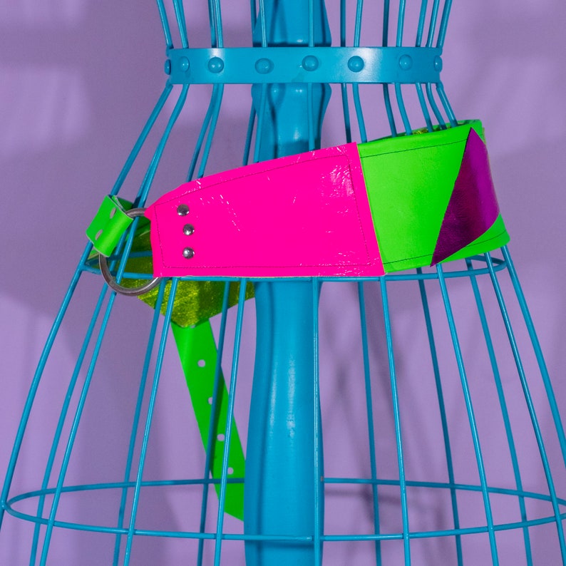 80s Memphis Design Statement Triangles Handmade One of a Kind - Etsy