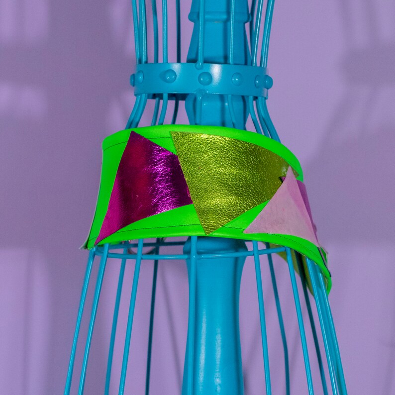 80s Memphis Design Statement Triangles Handmade One of a Kind - Etsy