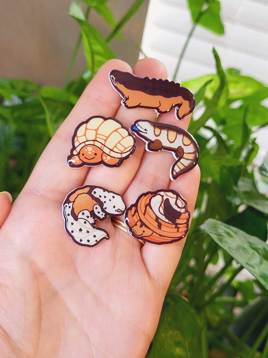 Dessert Reptile Pins | Handmade Shrink Plastic Pins - Etsy