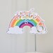 Bespoke Personalised Rainbow Cake Topper | Custom Name and Age ...